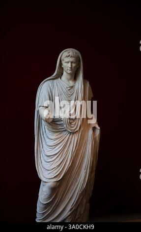 Via Labicana Augustus. Sculpture of the Roman Emperor Augustus (63BC ...