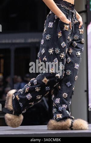A model walks the runway during the Dolce & Gabbana Fall/Winter 2026 ...