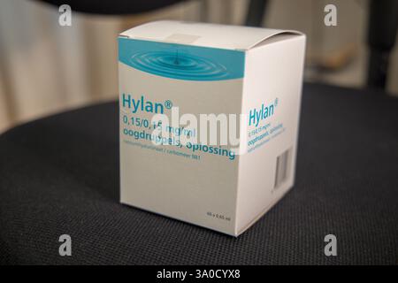 Photo of package of Hylan eye drops, artificial tear fluid , produced ...