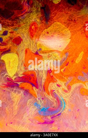 Traditional Ottoman Turkish marbling art patterns as abstract colorful ...