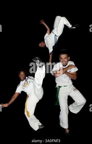The Afro Brazilian martial art dance Capoeira is performed on the ...