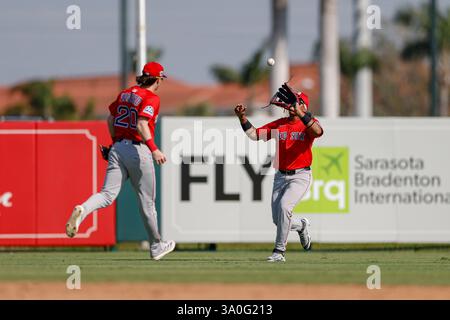 Baltimore Orioles Samuel Basallo (72) at bat during an MLB Spring ...