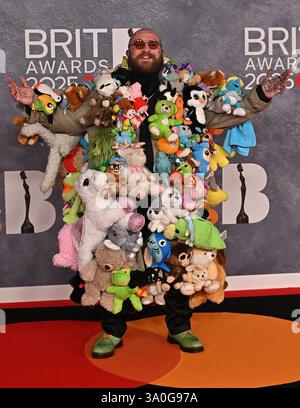 ***STRICTLY EDITORIAL USE ONLY*** Teddy Swims attends The BRIT Awards ...