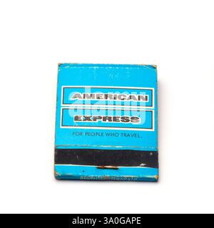 American Express,1960's matchbook matchbox Stock Photo - Alamy