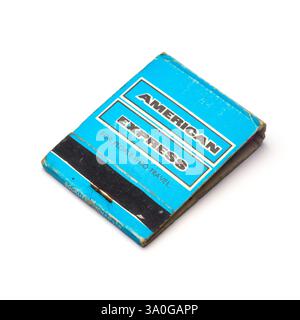American Express,1960's matchbook matchbox Stock Photo - Alamy