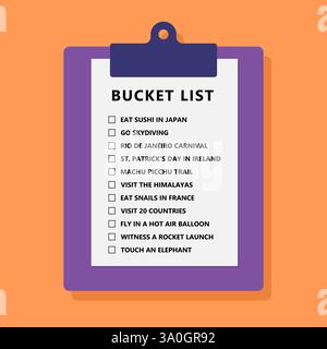 Bucket list life plans checklist. Example bucketlist with travel ideas ...
