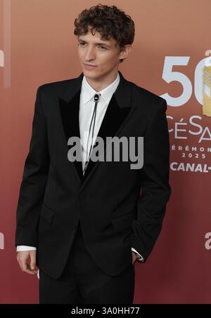 Aliocha Schneider arrives at the 50h Cesar Film Awards Ceremony at L ...