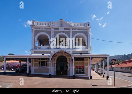 QUEENSTOWN, AUSTRALIA - FEBRUARY 09 2025: General architecture and main ...