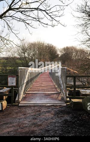 Black Bridge, carrying the cycle track/footpath over the river Avon in ...
