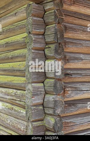 Corner of a Cabin Stock Photo - Alamy