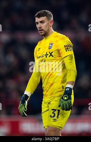 Ipswich Town goalkeeper Alex Palmer during the Premier League match at ...