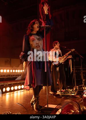 Abigail Morris and Lizzie Mayland of The Last Dinner Party perform live ...
