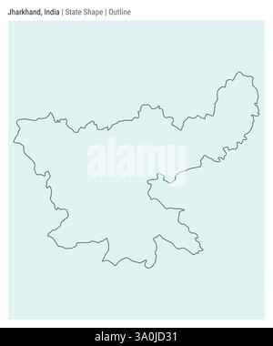 Jharkhand map of Indian state. Jharkhand map vector illustration ...