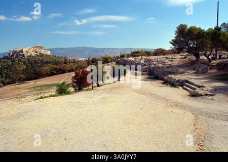Athens, Greece - Pnyx - a historic place where democratic assemblies ...