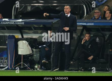 Club Brugge manager Nicky Hayen after the UEFA Champions League, play ...