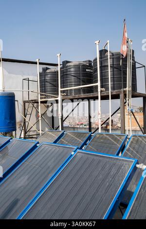 Nepal, Kathmandu, solar panels Stock Photo - Alamy