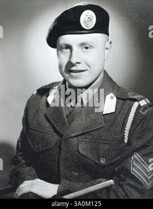 A Royal Engineers sapper in training as a railway engine driver is ...
