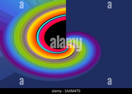 Abstract colorful semi circle geometric pattern design and background ...
