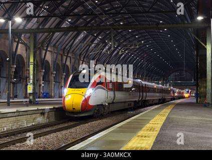 LNER Class 801 Azuma, Kings Cross Station, Euston Road, London, England ...