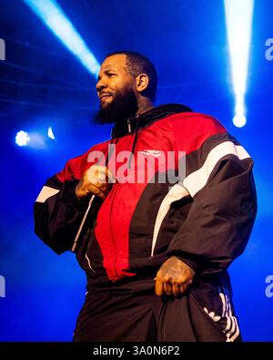 Milano, Italy. 04th Mar, 2025. American rapper The Game performs live ...