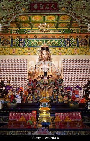 Colorful Mazu Sea Goddess Altar Tianhou Queen of Heaven Taoist Temple ...