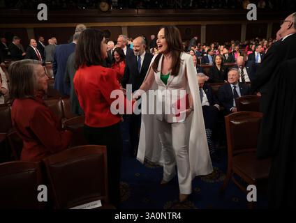 Agriculture Secretary Brooke Rollins arrives before President Donald ...
