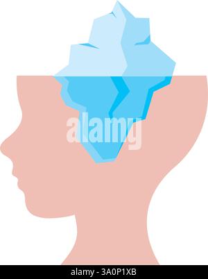 Subconscious Mind Iceberg Stock Vector Image & Art - Alamy
