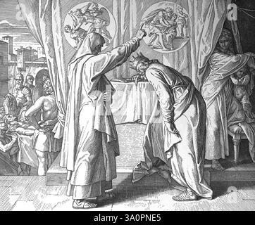 The Prophet Nathan rebukes King David - Eugene Siberdt Stock Photo - Alamy