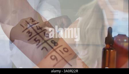 doctor with syringe vaccinating medical worker Stock Photo - Alamy
