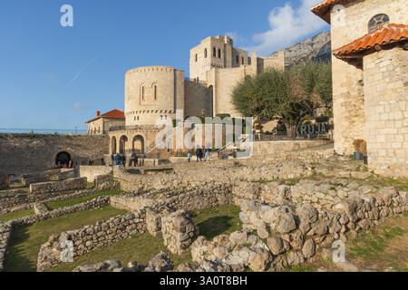 Skanderbeg Museum Kruje Albania. Castle fortress historic citadel and ...