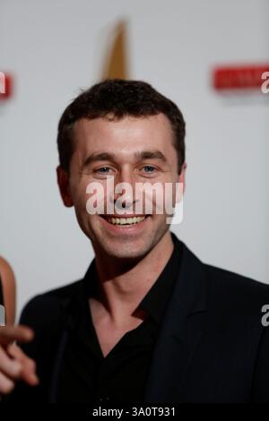 Adult film actor James Deen arrives at the 2016 Xbiz awards at Hotel J ...
