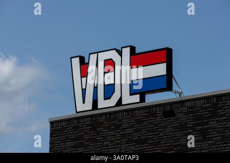 VDL logo sign. The VDL companies break down into four divisions ...