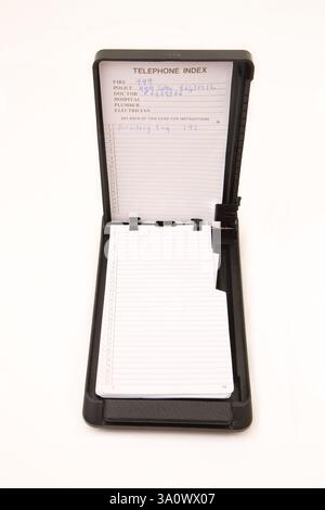 Vintage 1970's Telephone Address book with Slider Index Stock Photo - Alamy