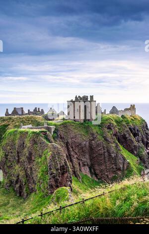 Dunnottar Castle Stonehaven Scotland the ruined medieval fortress built ...