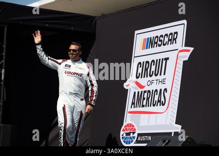 Matt DiBenedetto is introduced before the NASCAR Cup Series All-Star ...