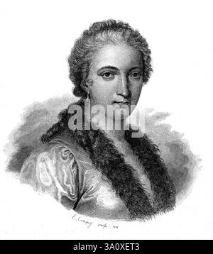 This 1836 portrait of Maria Gaetana Agnesi, the Italian mathematician ...