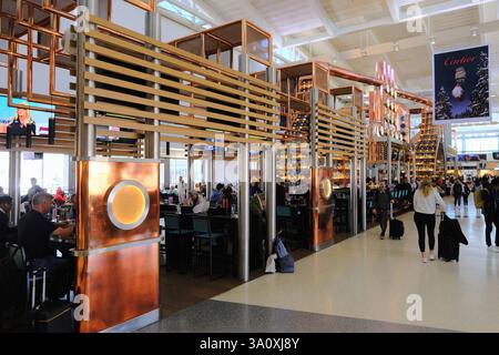 Restaurant and bar inside terminal of George Bush Intercontinental ...