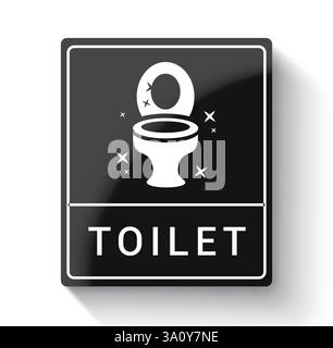 Toilet restroom sign icon clipart. Bathroom clean symbol in green and ...