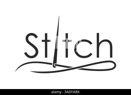 Clothing repair and tailoring services loop concept icon Stock Vector ...