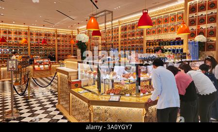 The Bacha coffee shop at the IFC mall in Hong Kong Stock Photo - Alamy