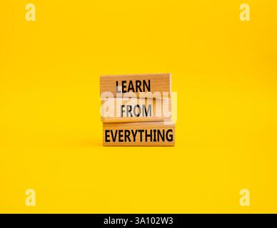 Learn from Everything symbol. Concept words Learn from Everything on ...