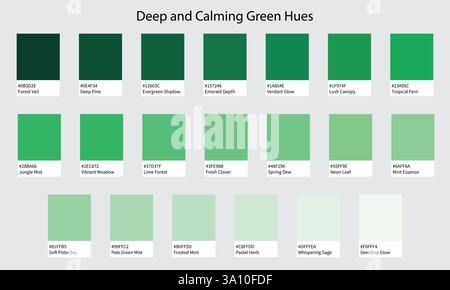Color Chart Green Shades Shades Of Green Colour Scheme – Colour