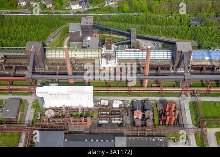 Aerial panorama of Zollverein Coal Mine Industrial Complex in Essen ...