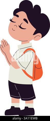 Student Praying Hands Stock Vector Image & Art - Alamy