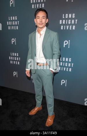 Joe Daru attends the premiere of "Long Bright River" at Metrograph on ...