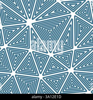 Triangles pattern. Multiple repeated inner triangles. Compact shape ...