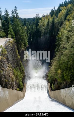 Capilano Lake Cleveland Dam. Capilano River Regional Park. North ...