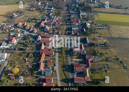 Luftaufnahme Peritz Peritz ist ein Ortsteil der sächsischen Gemeinde ...