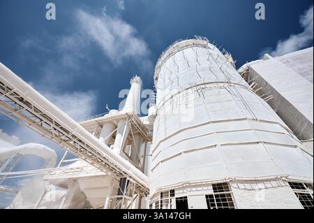 Blocks of filters and air cyclones and dedusting equipment Stock Photo ...