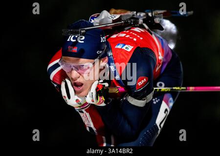Martin Uldal from Norway competes in men's relay race (4 x 7, 5 km ...